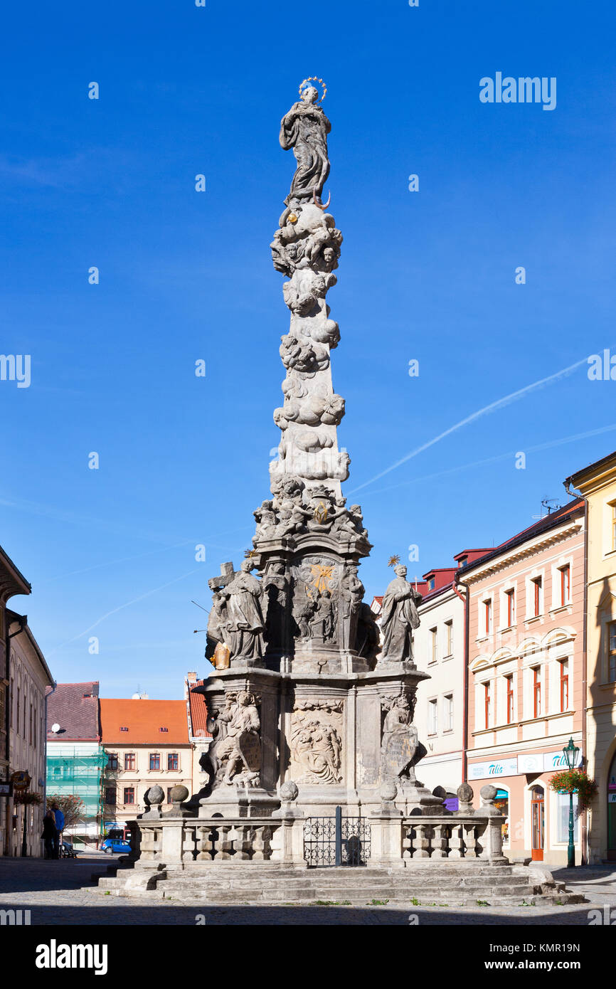 Morový barokní sloup z 1734, Kutná Hora (UNESCO), Středočeský kraj ...