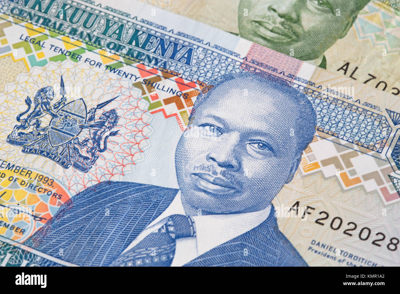 Variety of the Kenya banknotes Stock Photo - Alamy
