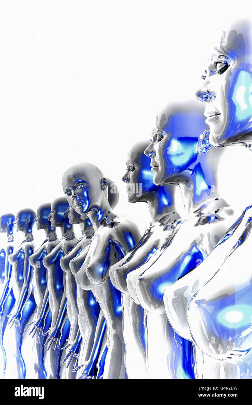 Crowd of mannequins hi-res stock photography and images - Alamy