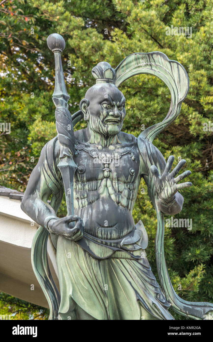 Agyo Deva King (Nio or Kongorikishi) Guardian. Shoukoku-ji temple. Part ...