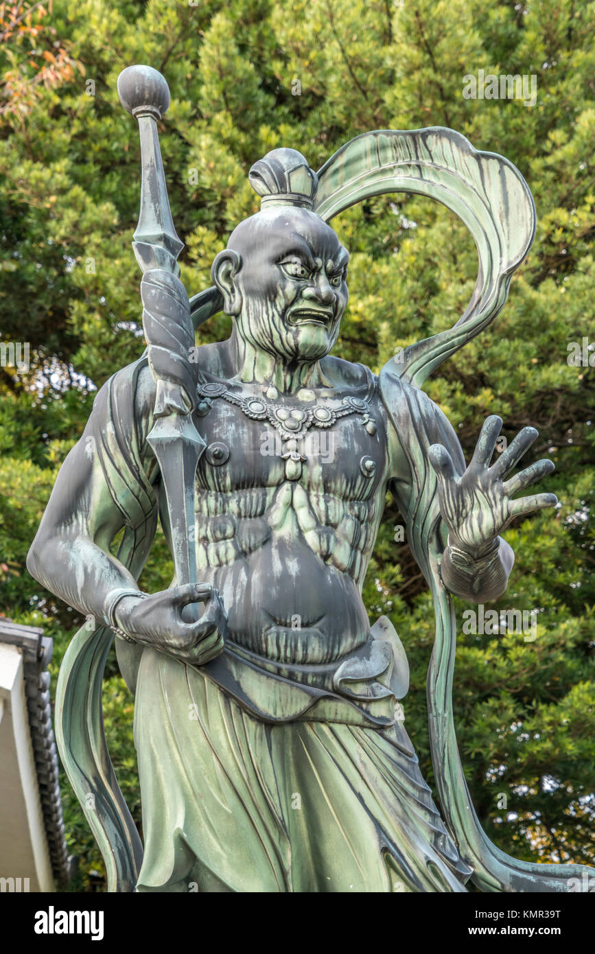 Agyo Deva King (Nio or Kongorikishi) Guardian. Shoukoku-ji temple. Part ...