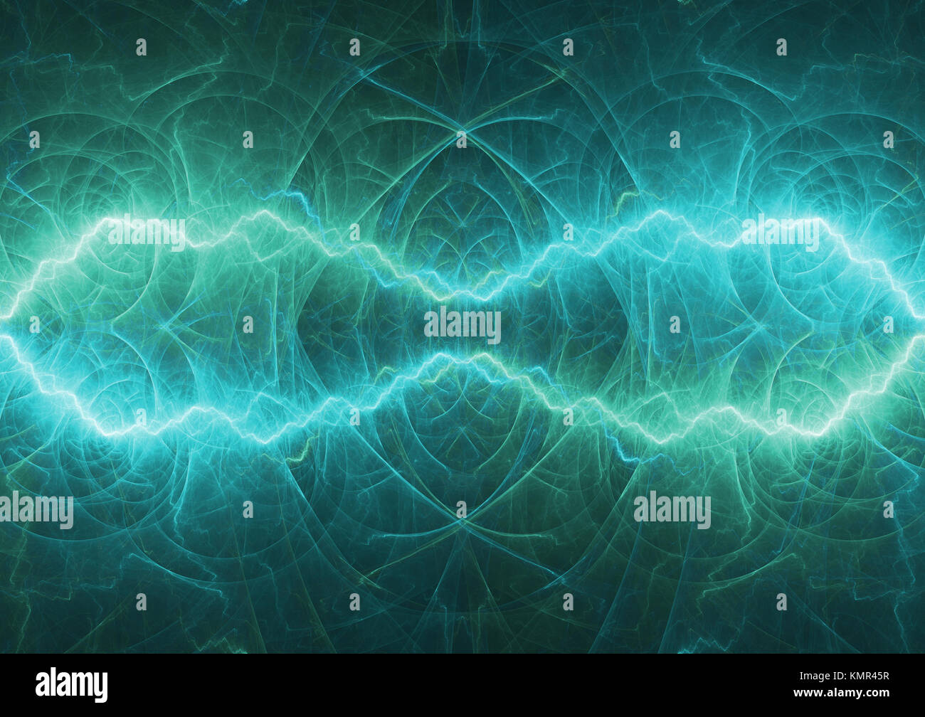 Cyan lightning, abstract electrical background Stock Photo - Alamy