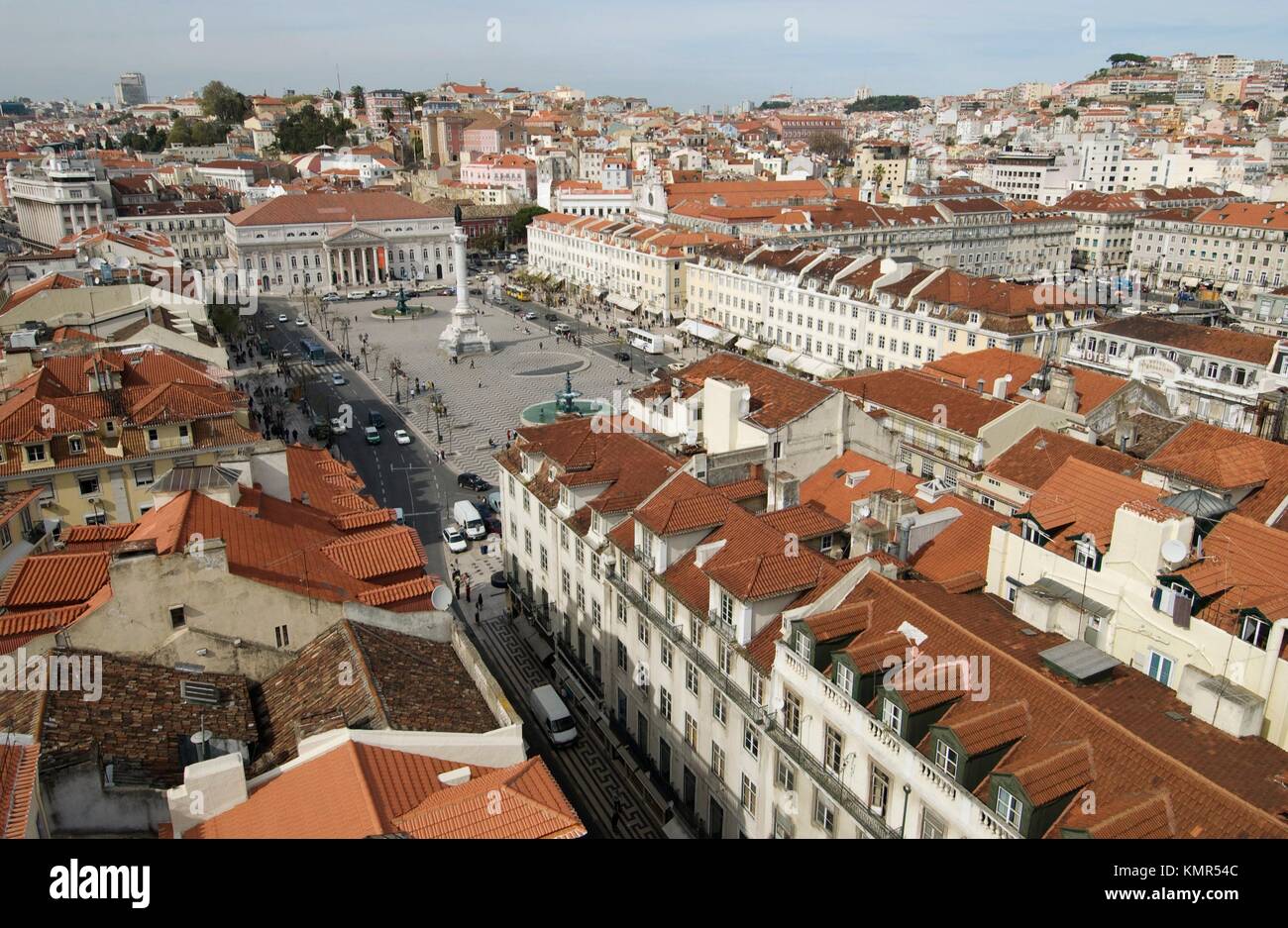 Praça D Pedro IV, Rossio Square, Lisbon. Portugal Stock Photo - Alamy
