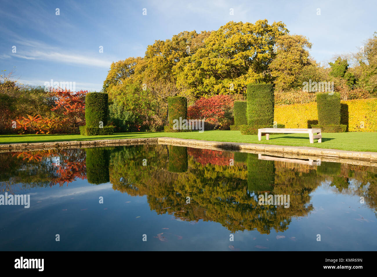 Scampston Hall Walled Garden, North Yorkshire, in Autumn. October 2017 ...