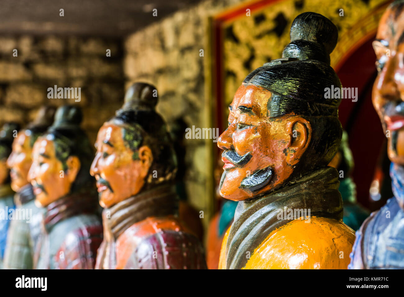 Samurai - ninja Statue - sculpture - Madeira - zen sen sei Stock Photo ...