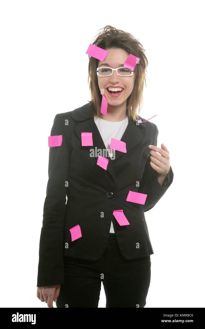Woman task list Cut Out Stock Images & Pictures - Alamy