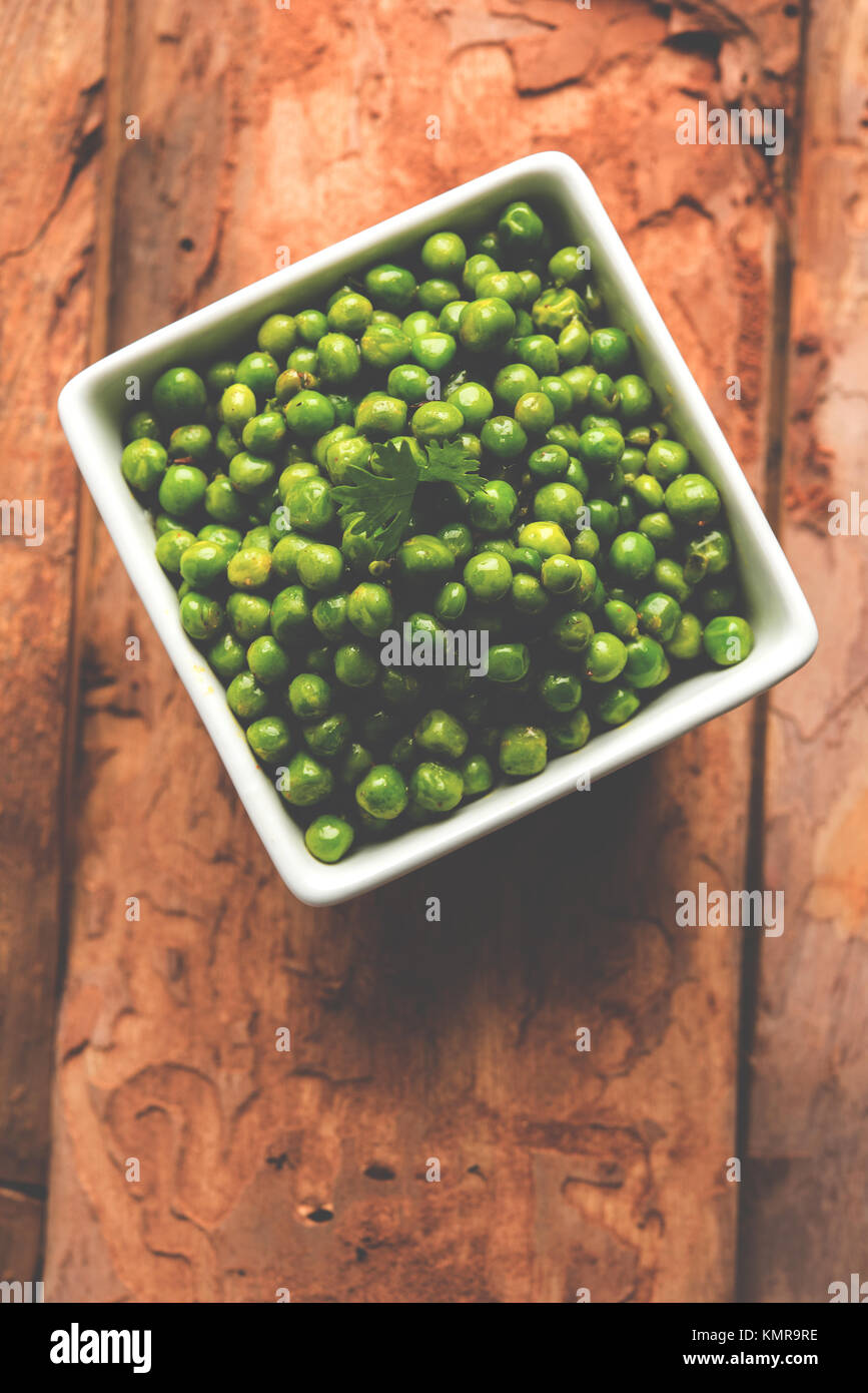 Spicy fried Green Peas pod or chatpata matar falli Stock Photo - Alamy