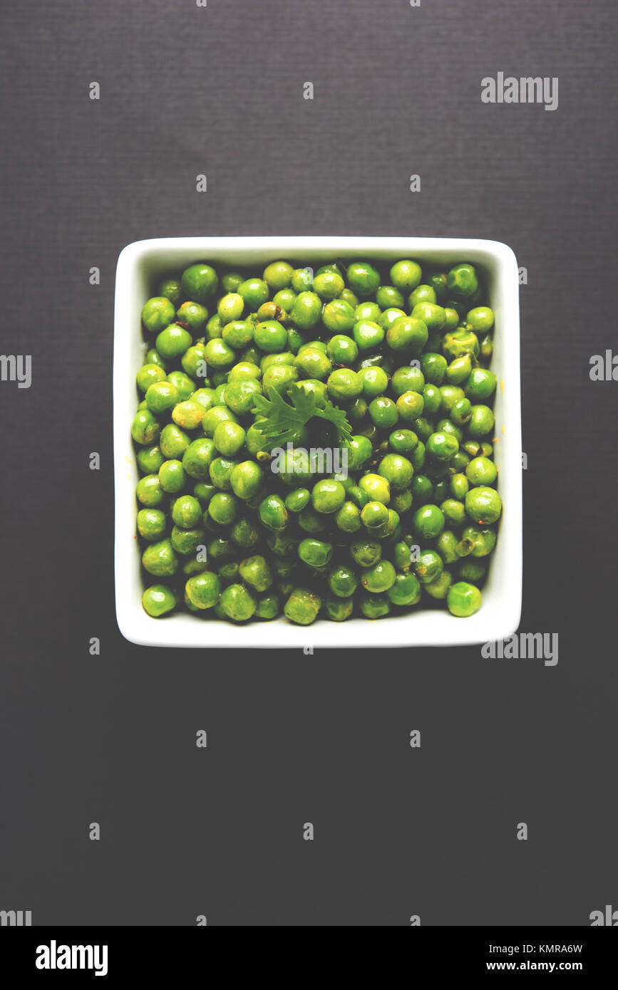 Spicy fried Green Peas pod or chatpata matar falli Stock Photo - Alamy