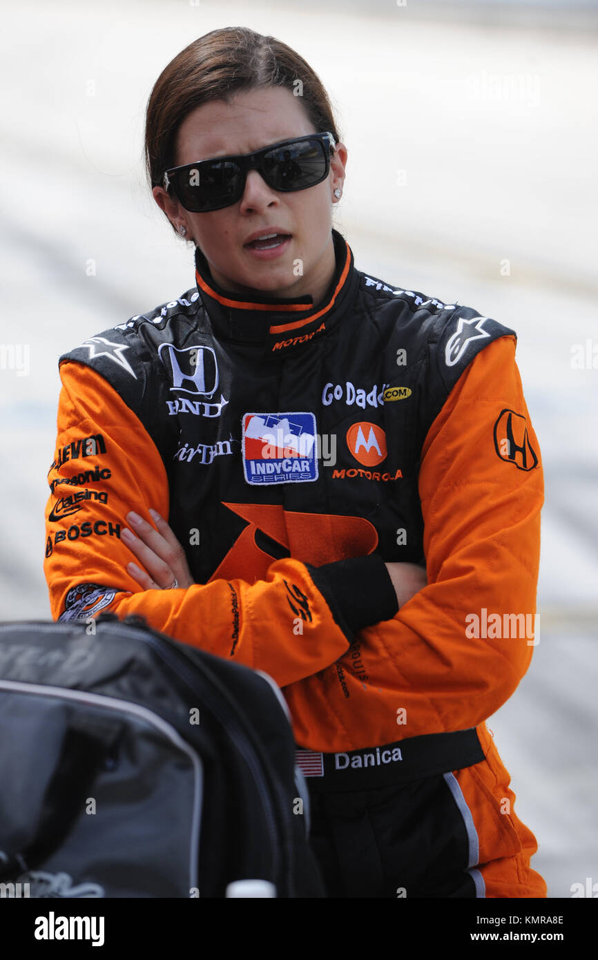 HOMESTEAD- OCTOBER 8: IRL Driver Danica Patrick walks in the pits at ...