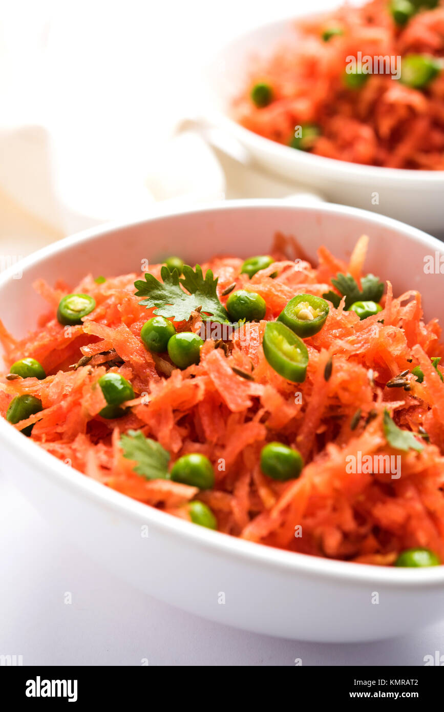 Carrot raita / Gajar Koshimbir. It a condiment from the Indian ...