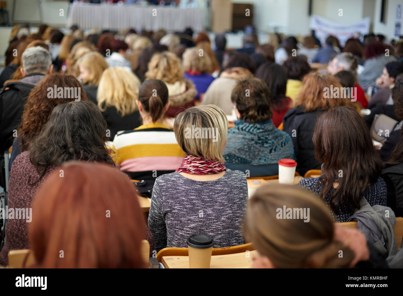 Business people attending a seminar hi-res stock photography and images ...