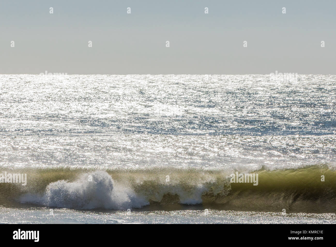 surf at a east hampton beach in long island ny Stock Photo - Alamy