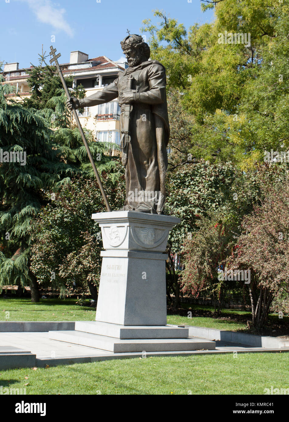 SOFIA, BULGARIA - OCTOBER 08, 2017: monument to Bulgarian tzar king ...