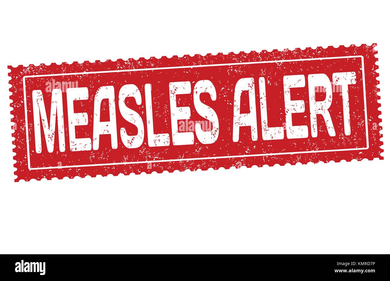 Measles alert grunge rubber stamp on white background, vector ...