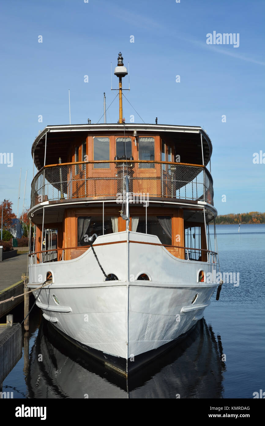 Ship at the dock. Saimaa canal Stock Photo - Alamy