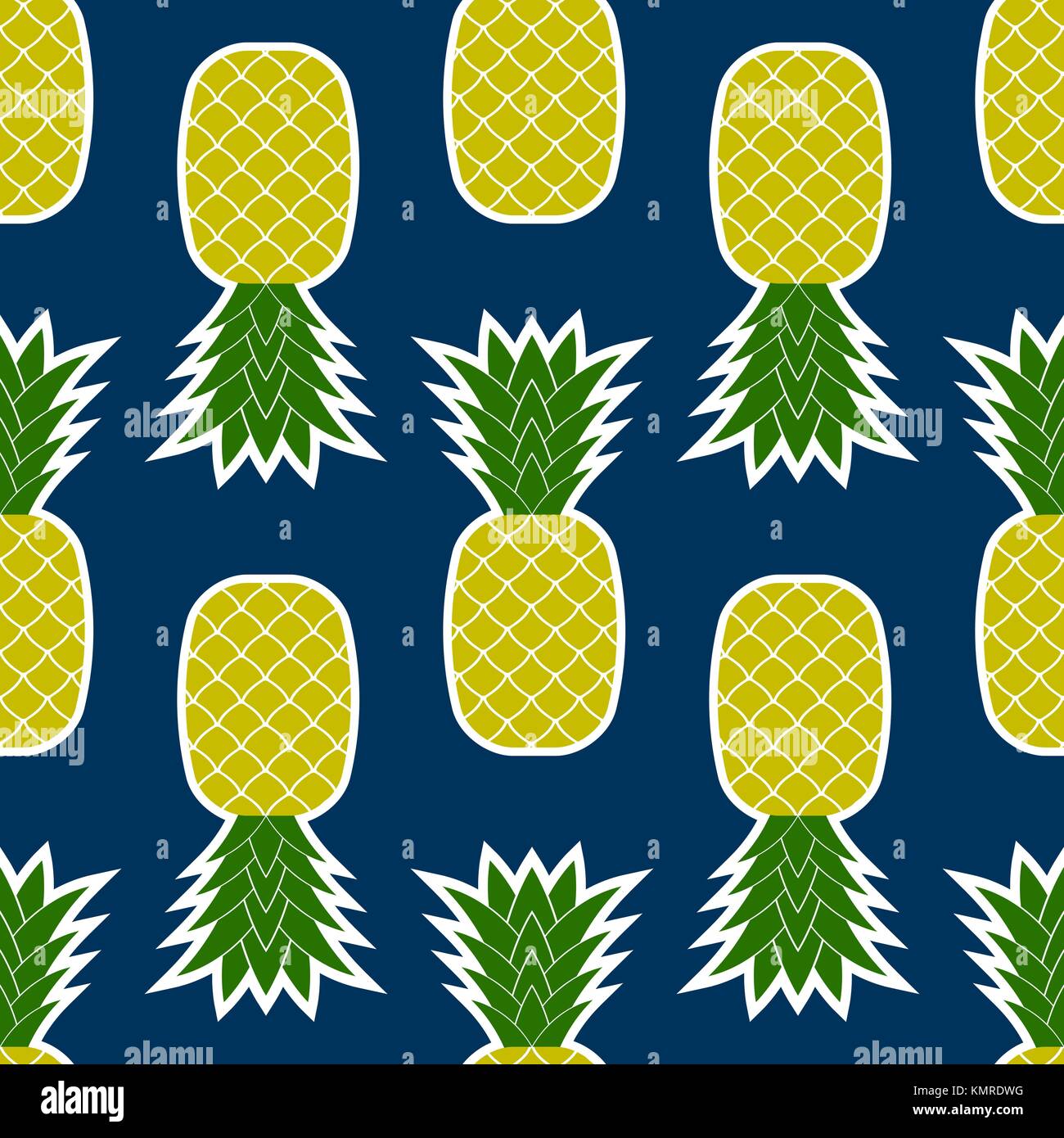 Pineapple Seamless Tropical Fruit Texture Stock Vector Image & Art - Alamy