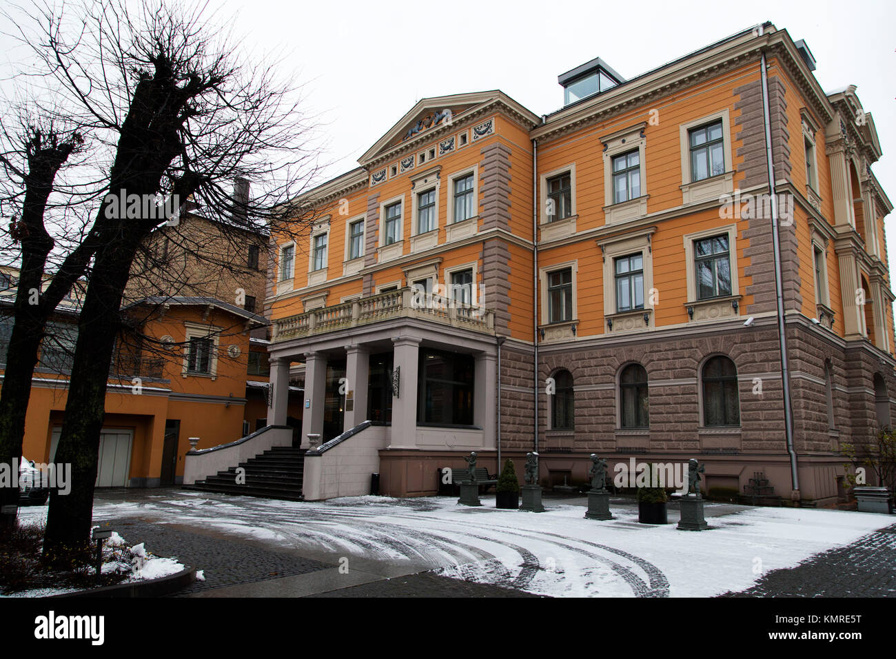 Villa, converted into a boutique hotel, in Riga, Latvia. The grounds ...