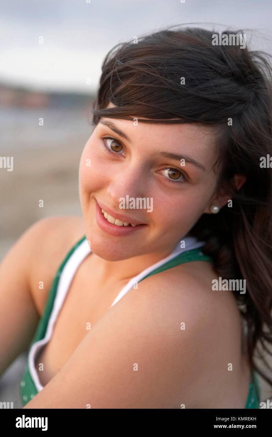 Female teen, 17 years old Stock Photo - Alamy