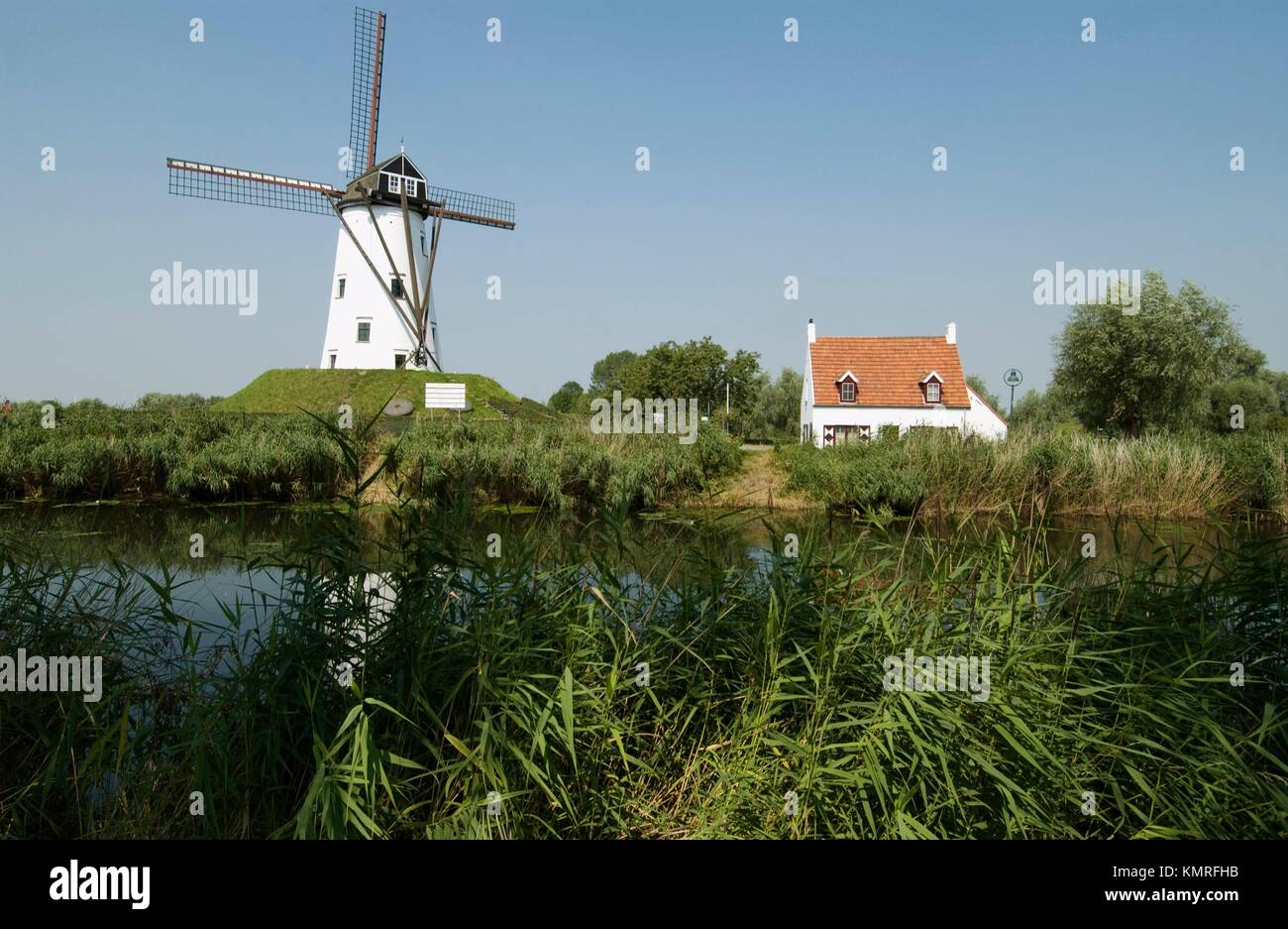 Windmill damme bruges belgium hi-res stock photography and images - Alamy