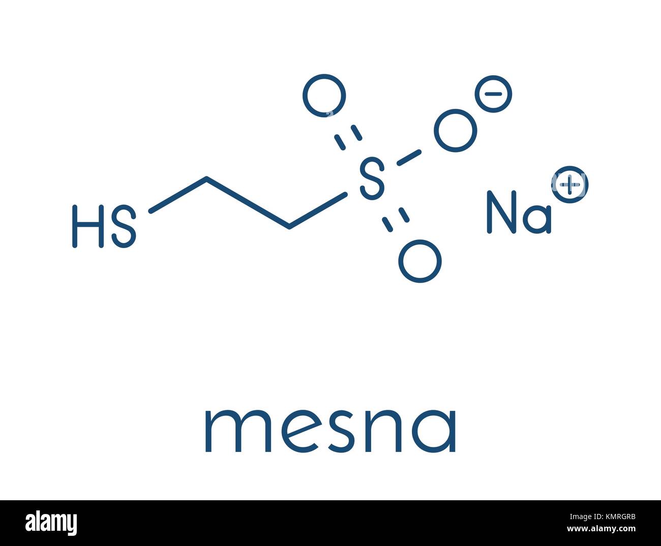 Mesna cancer chemotherapy adjuvant and mucolytic drug molecule ...