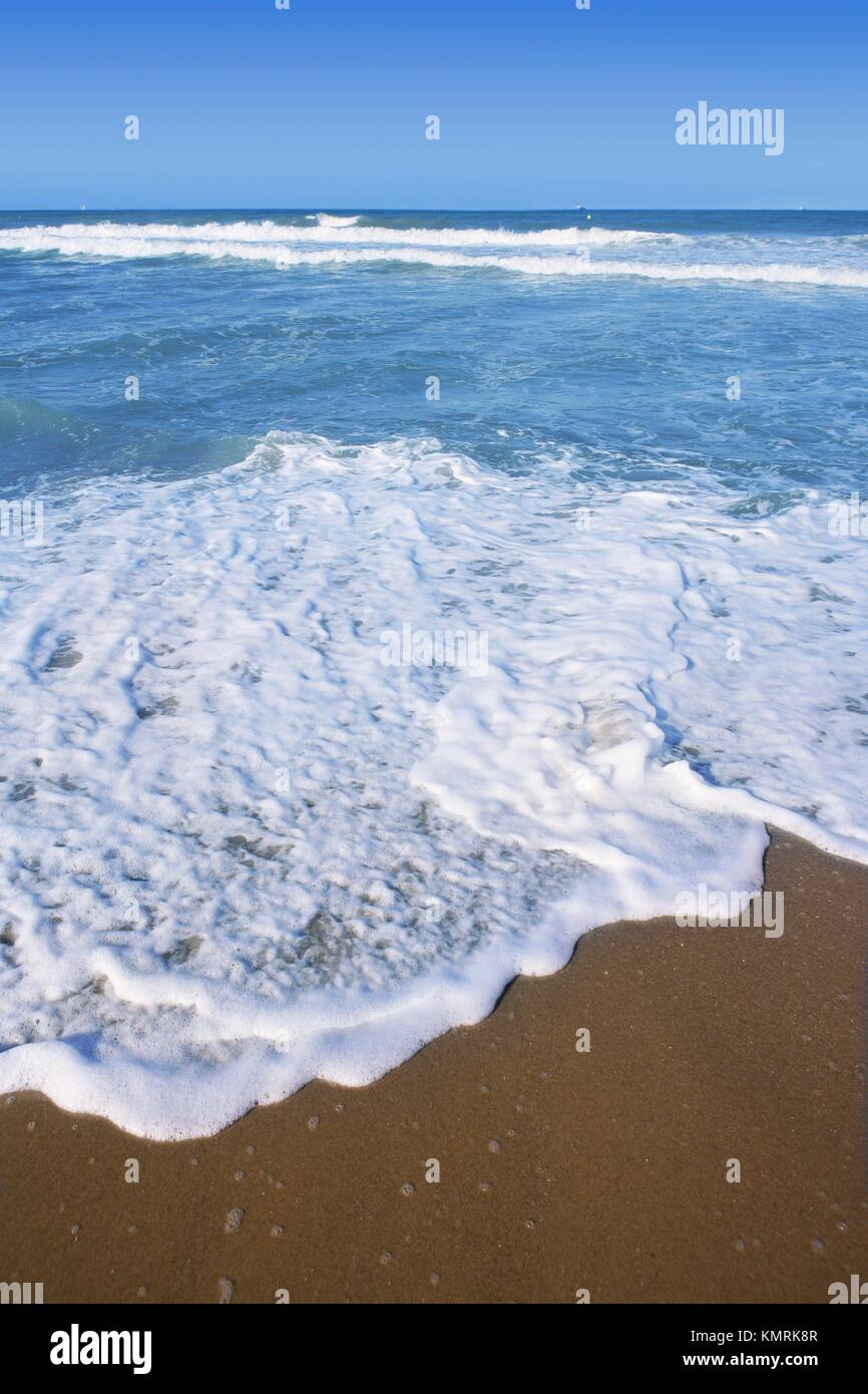 Blue Mediterranean sea blue beach in Spain, Europe Stock Photo - Alamy