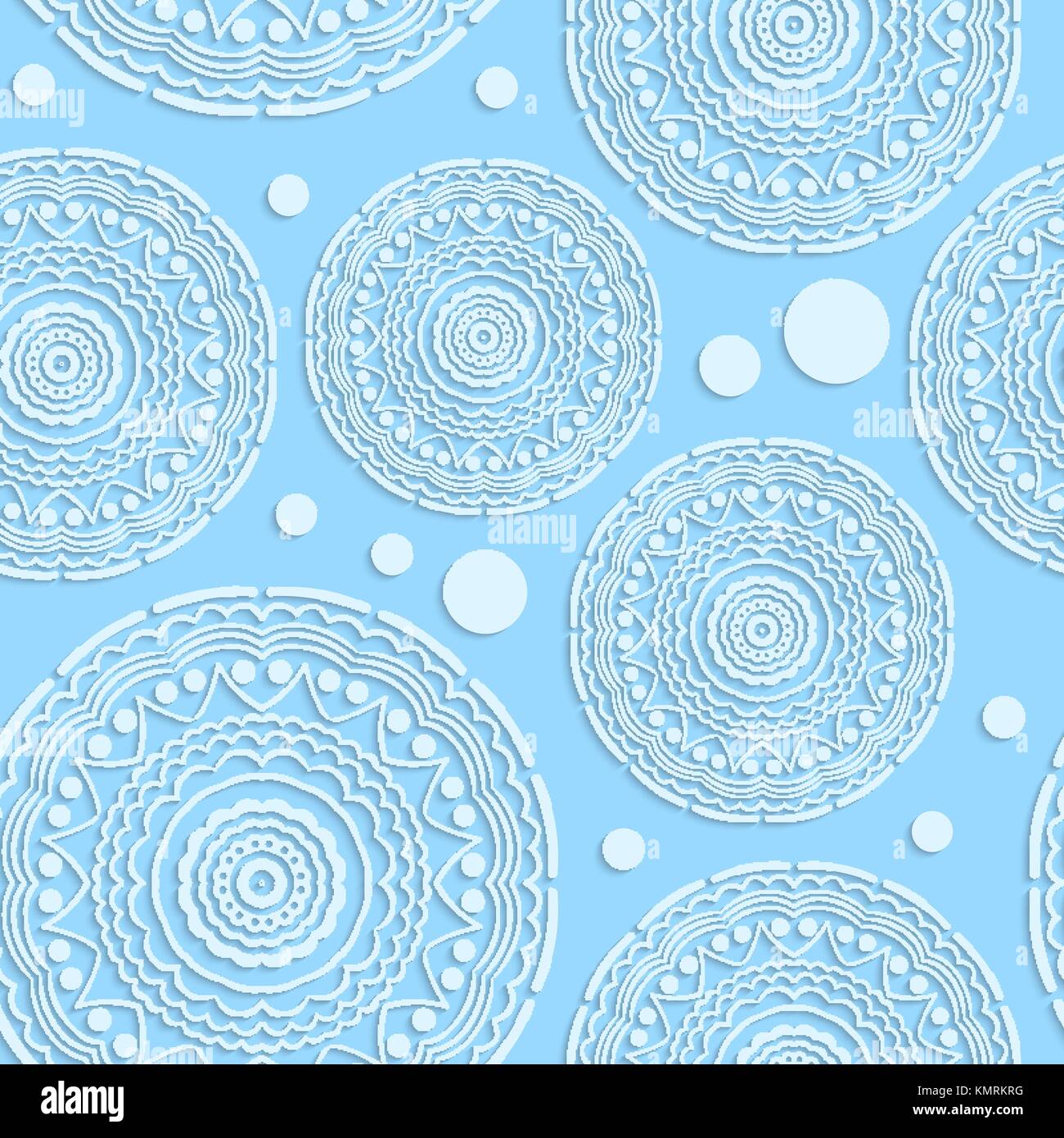 Seamless pattern paper circles, paper craft Stock Vector Image & Art ...