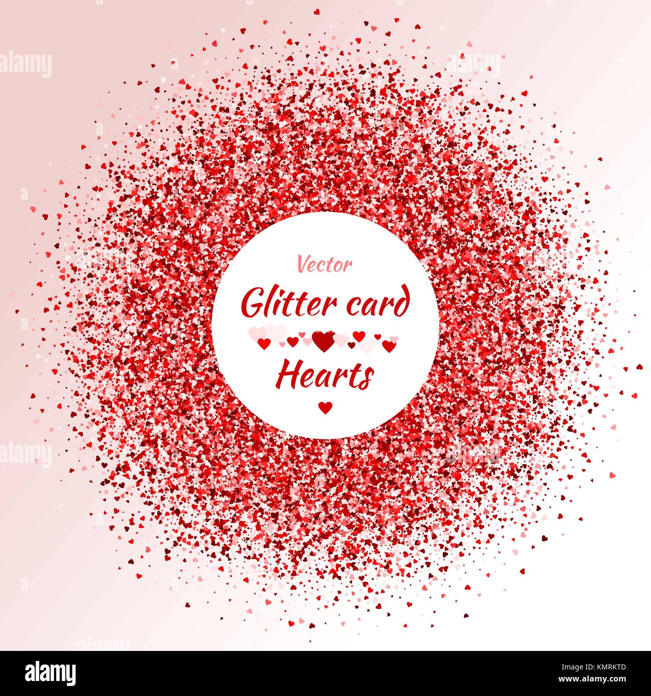 Card with shimmer. Greeting card with hearts Stock Vector Image & Art ...