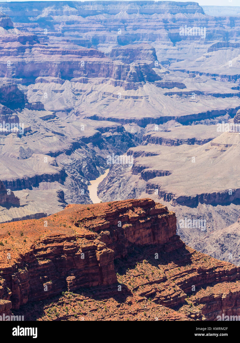 Overlooking the Grand Canyon National Park and Colorado River from the ...