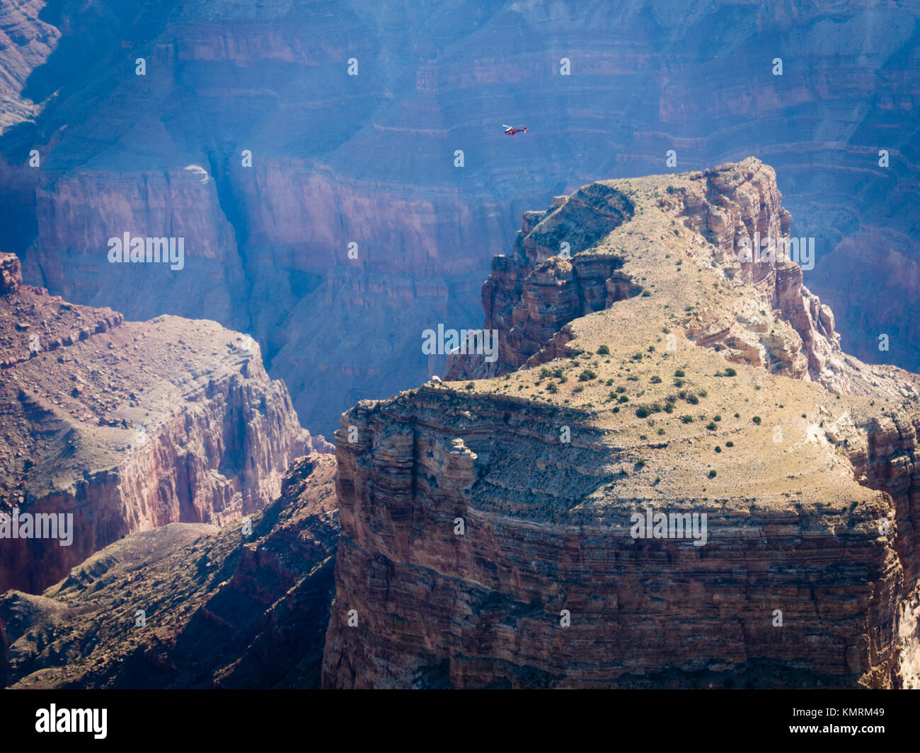 A helicopter durng a sightseeing flight at the Grand Canyon National ...