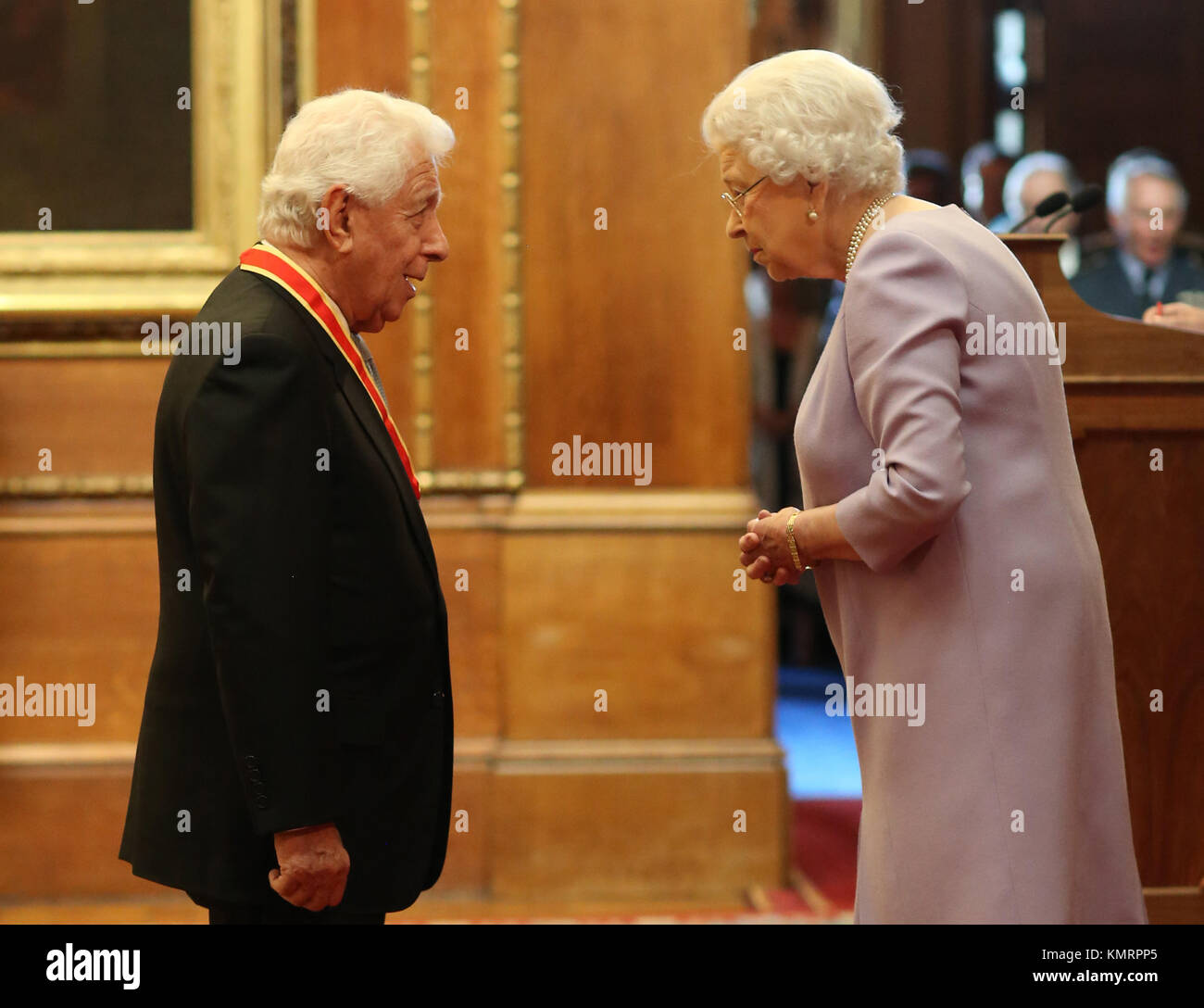 Sir Frank Lowy is made a Knight Bachelor of the British Empire by Queen ...