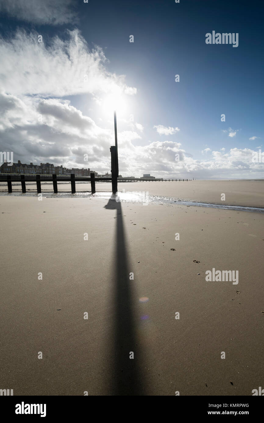 Rhyl beach on the North Wales Coast Stock Photo - Alamy