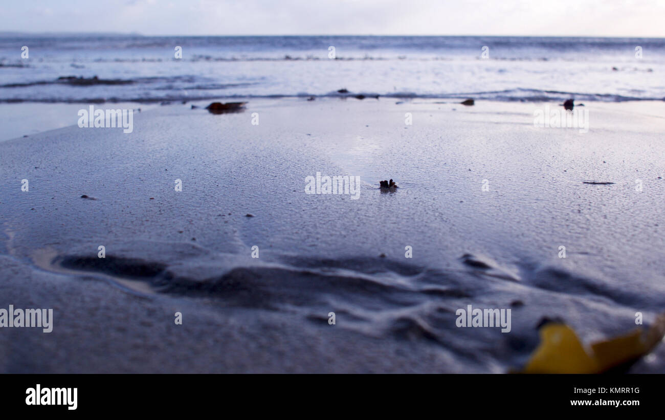 Cold clear winters day on the beach Stock Photo - Alamy