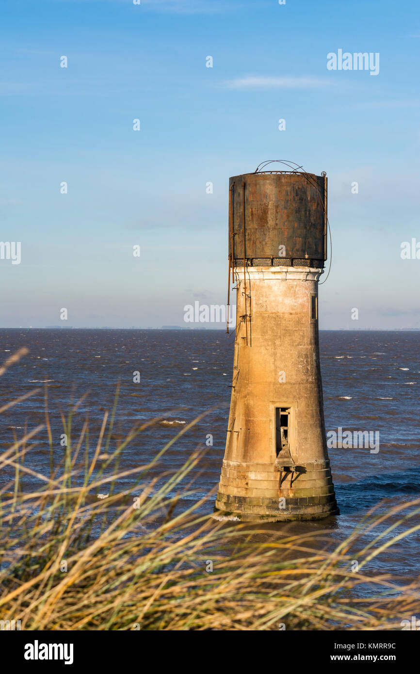 Old Lighthouse and Water Tower at Spurn Point in East Yorkshire Stock ...
