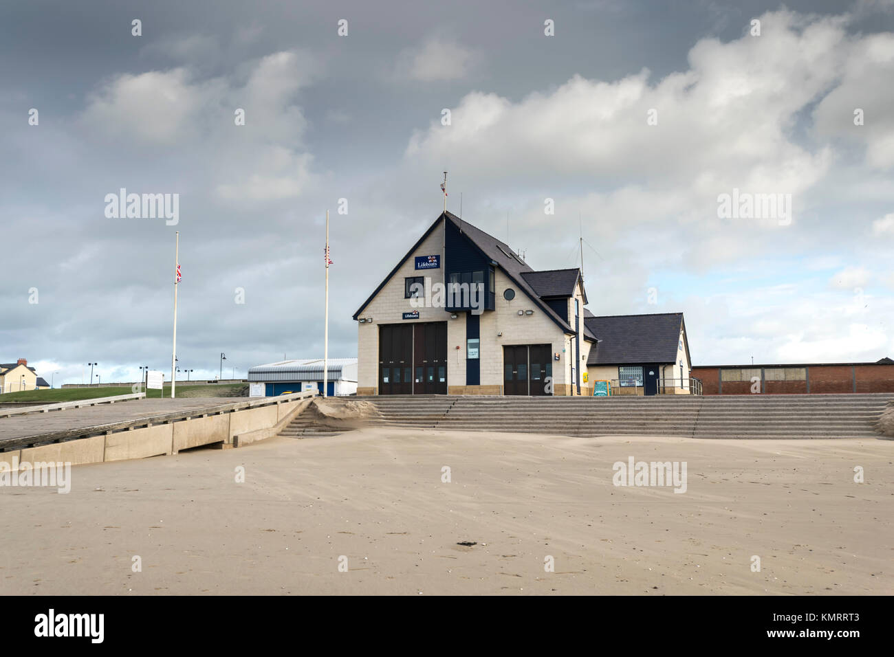 Rhyl Lifeboat station on the North Wales coast Stock Photo - Alamy