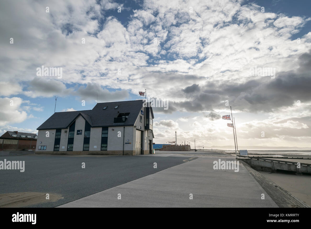 Rhyl Lifeboat station on the North Wales coast Stock Photo - Alamy