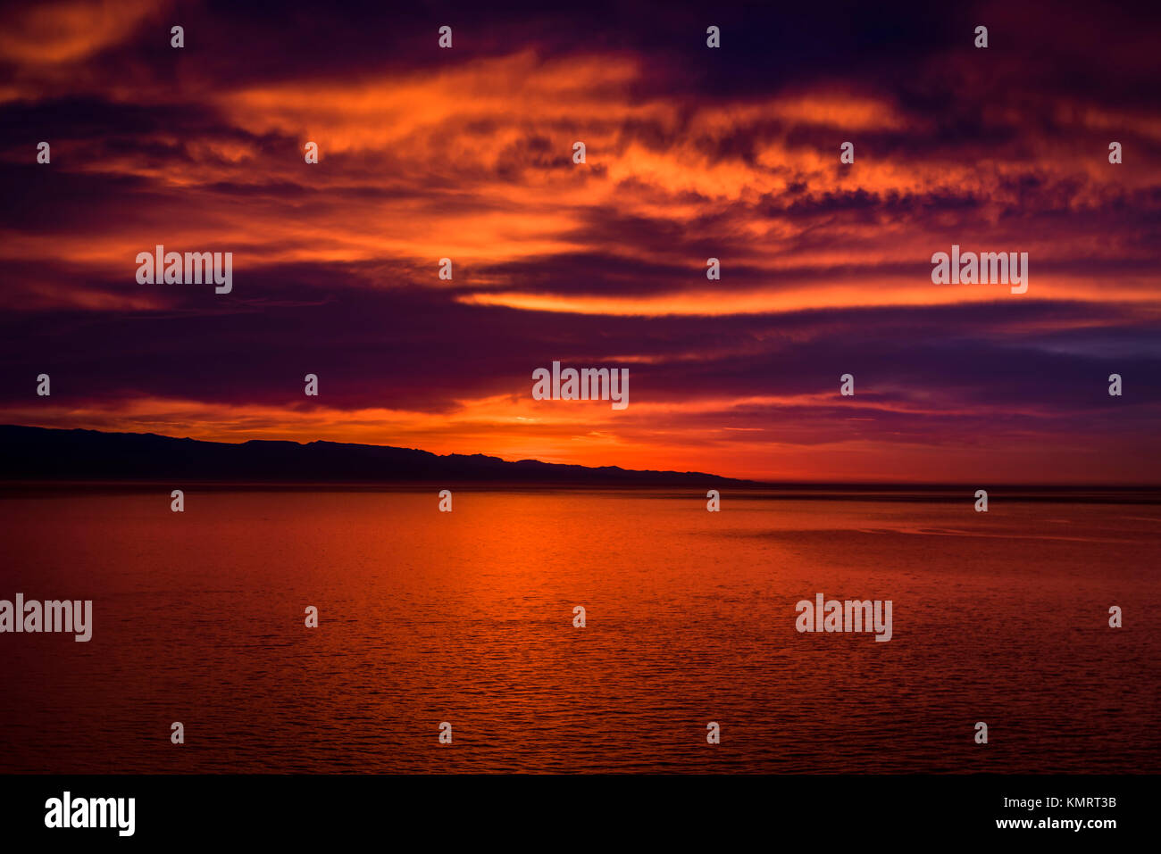 Sunrise above the Mediterranean sea Stock Photo - Alamy