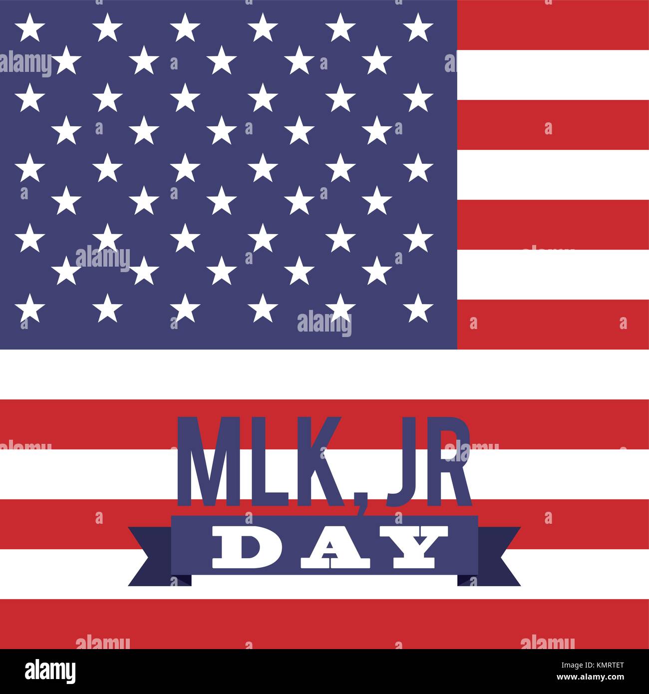 mlk jr day greeting card usa flag symbol Stock Vector Image & Art - Alamy