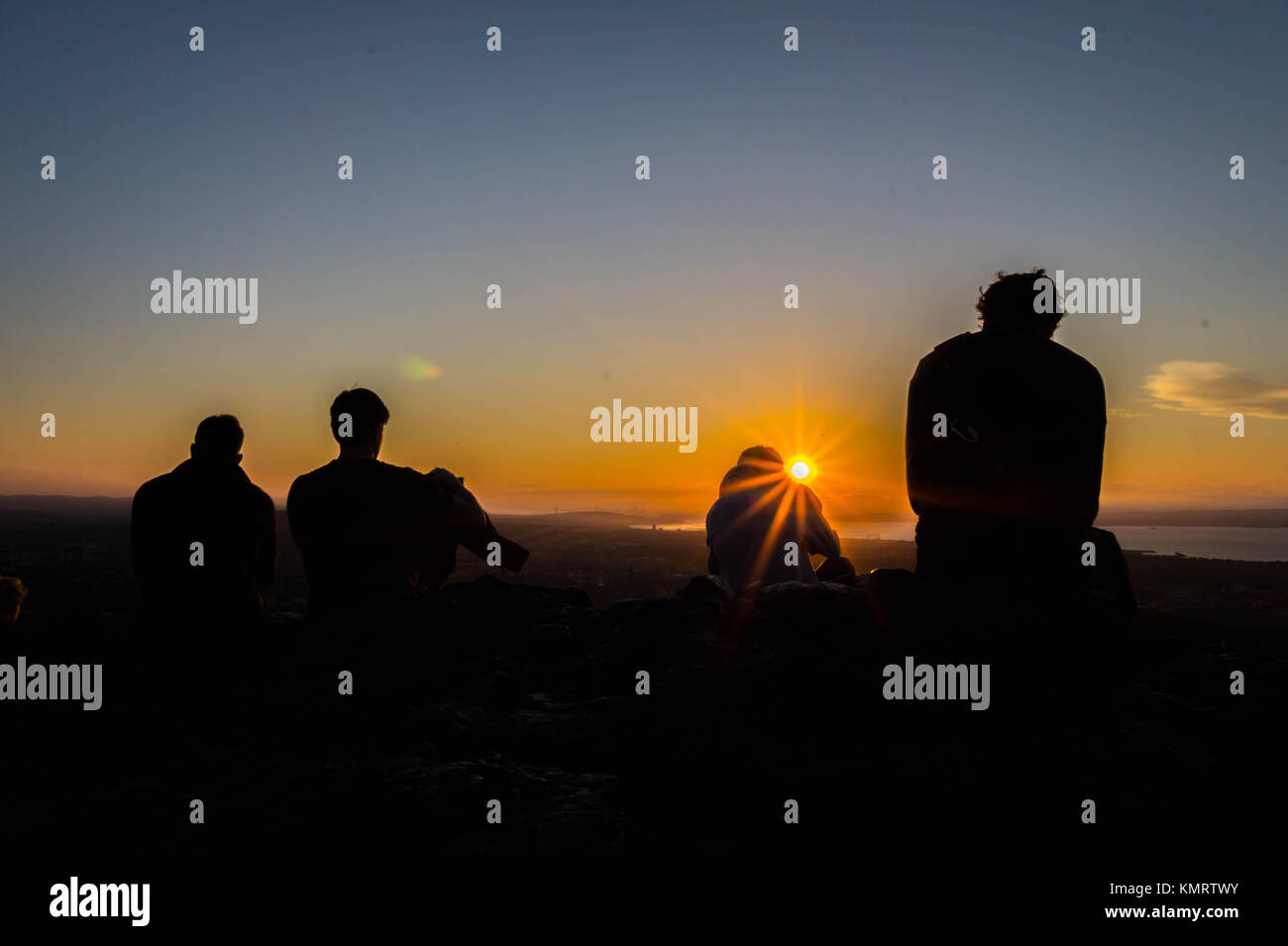 Arthurs seat sunset hi-res stock photography and images - Alamy