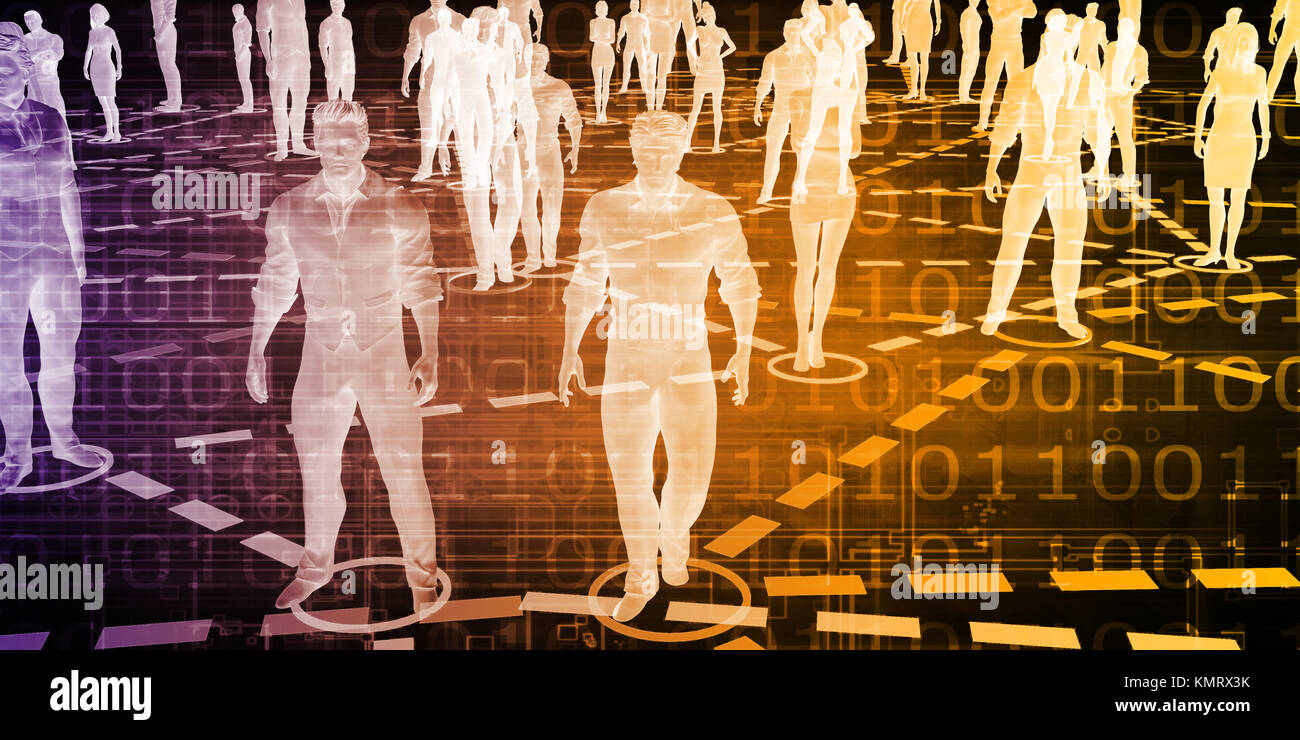 Social Media Background with People Connected as Art Stock Photo - Alamy