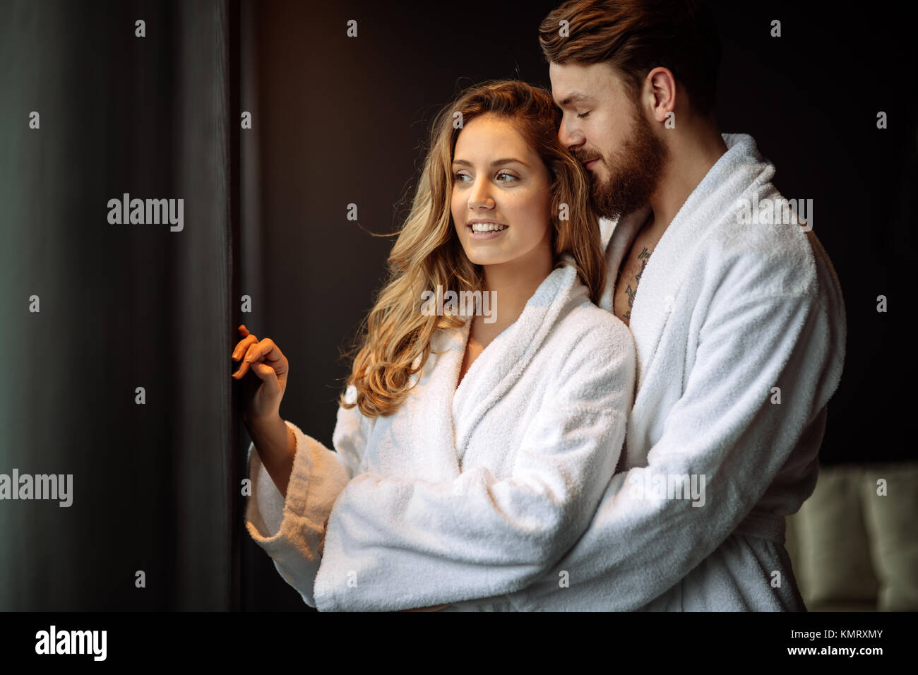 Married young couple enjoying hi-res stock photography and images - Alamy