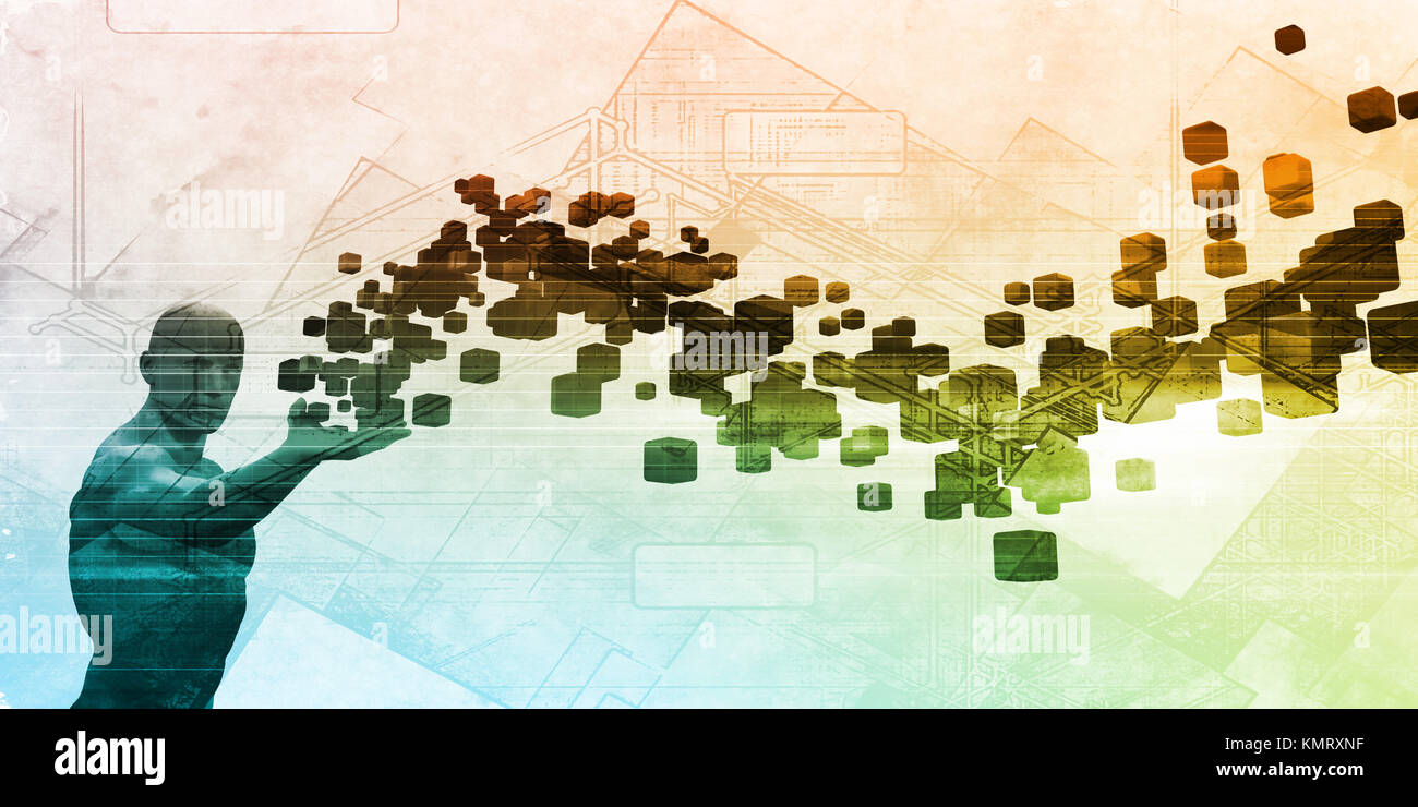 Technology Solutions as a Presentation Background Art Stock Photo - Alamy