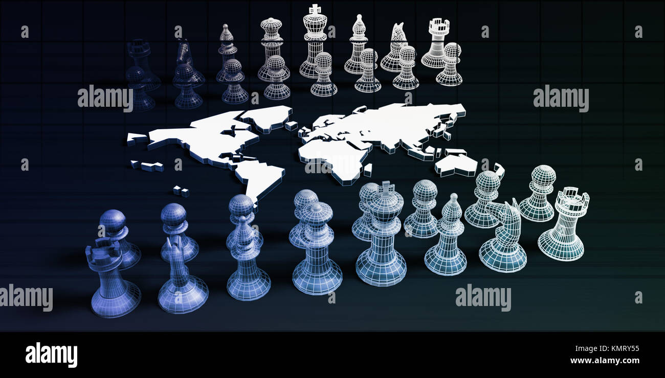 Business Strategy with a Chess Board Concept Stock Photo - Alamy