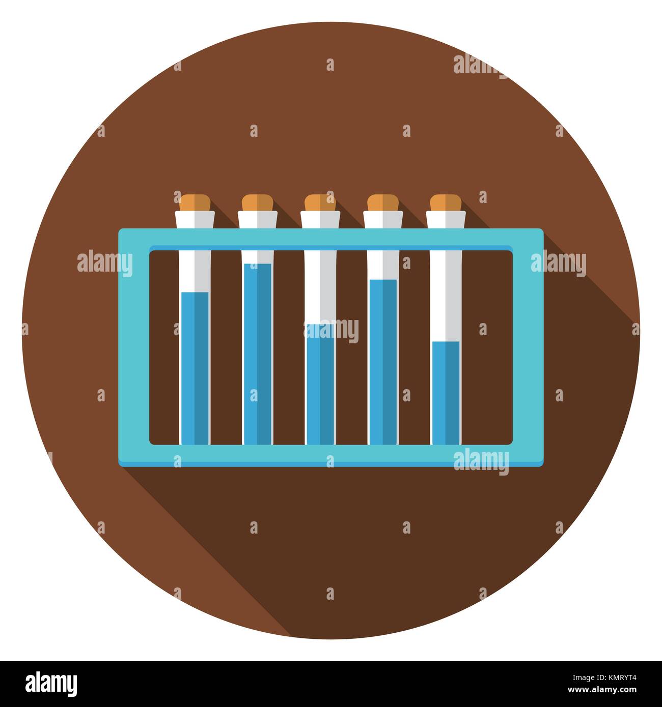 Flat design modern vector illustration of laboratory samples icon with ...