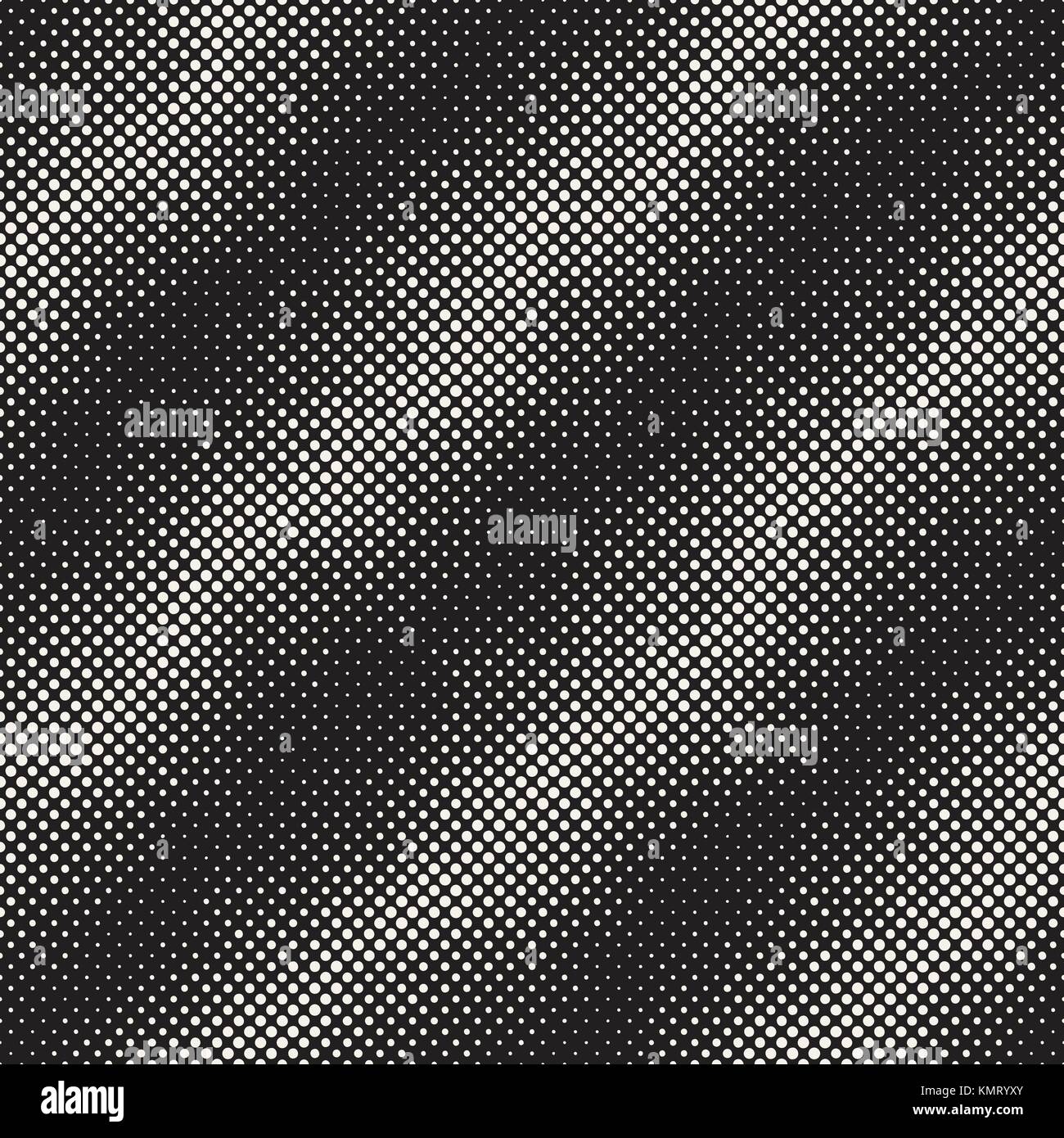 Modern Stylish Halftone Texture. Endless Abstract Background With ...