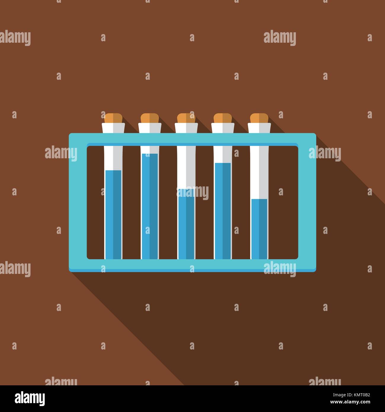 Flat design modern vector illustration of laboratory samples icon with ...