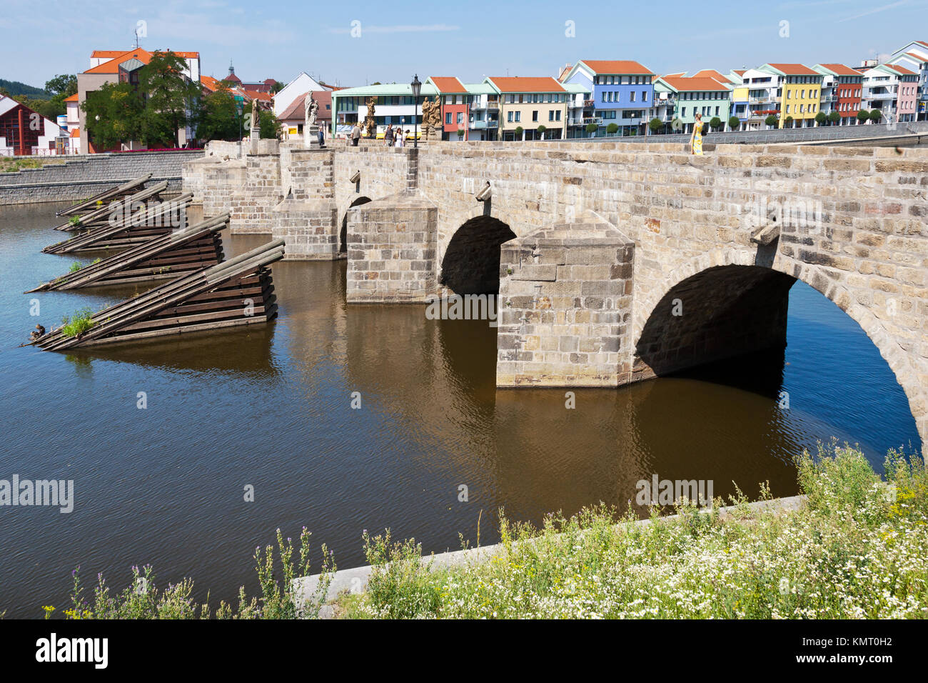 goticky Kamenny most, Písek, Česká republika / gothic Stony bridge ...