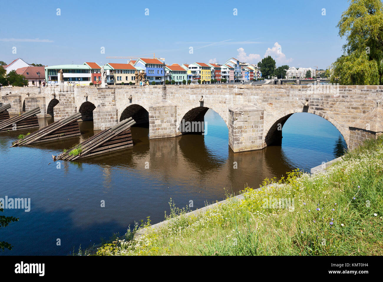 goticky Kamenny most, Písek, Česká republika / gothic Stony bridge ...