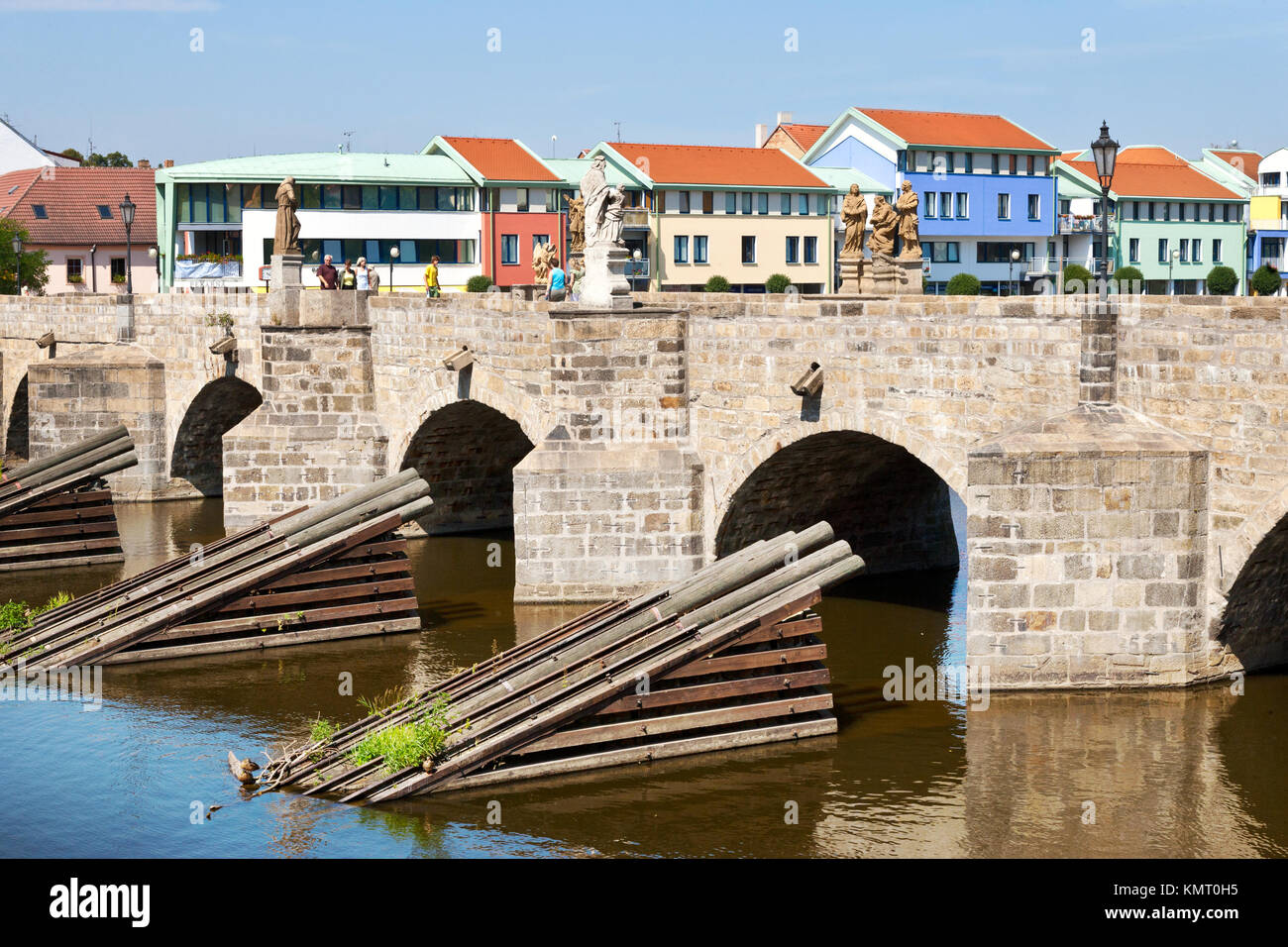 goticky Kamenny most, Písek, Česká republika / gothic Stony bridge ...