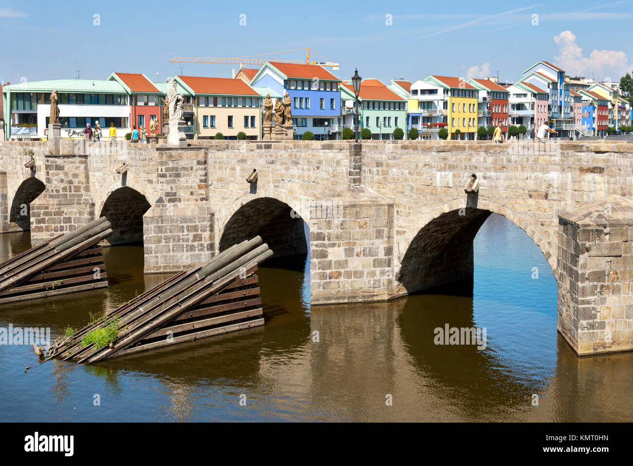 goticky Kamenny most, Písek, Česká republika / gothic Stony bridge ...