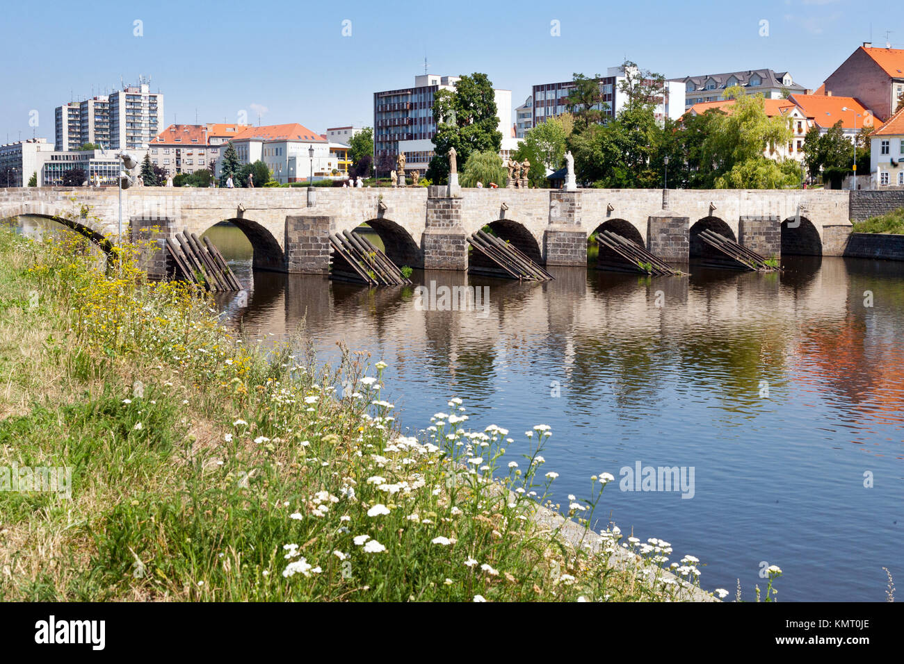 goticky Kamenny most, Písek, Česká republika / gothic Stony bridge ...